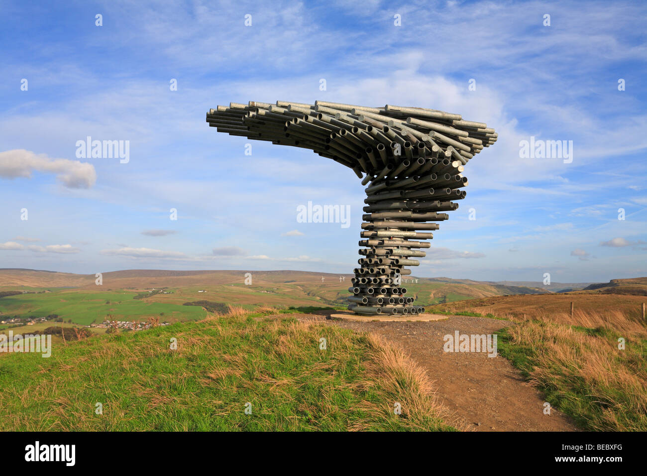 Singing Ringing Tree Panopticon sculpture at Crown Point, Burnley ...