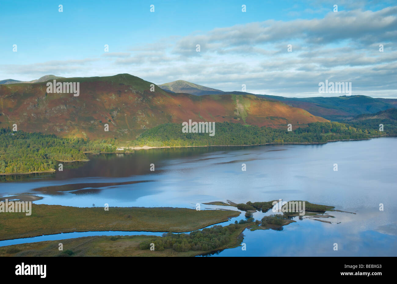 Derwentwater from 'Surprise View', near Keswick, Lake District National ...
