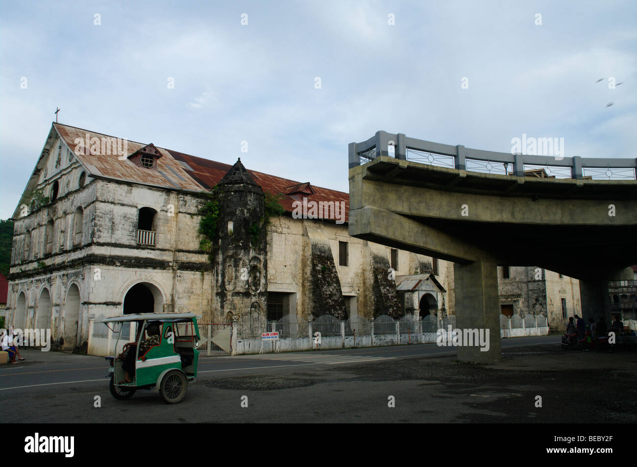 San Pedro Church and bridge, Loboc, Bohol, The Visayas, Philippines ...