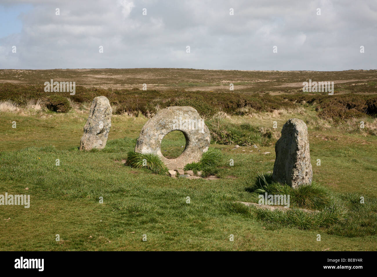 The Mên-an-Tol (also Men an Toll or Men an Tol) is a small formation of ...