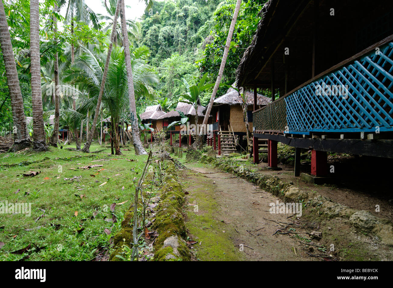 Nuts Huts, Near Loboc, Bohol, The Visayas, Philippines Stock Photo - Alamy