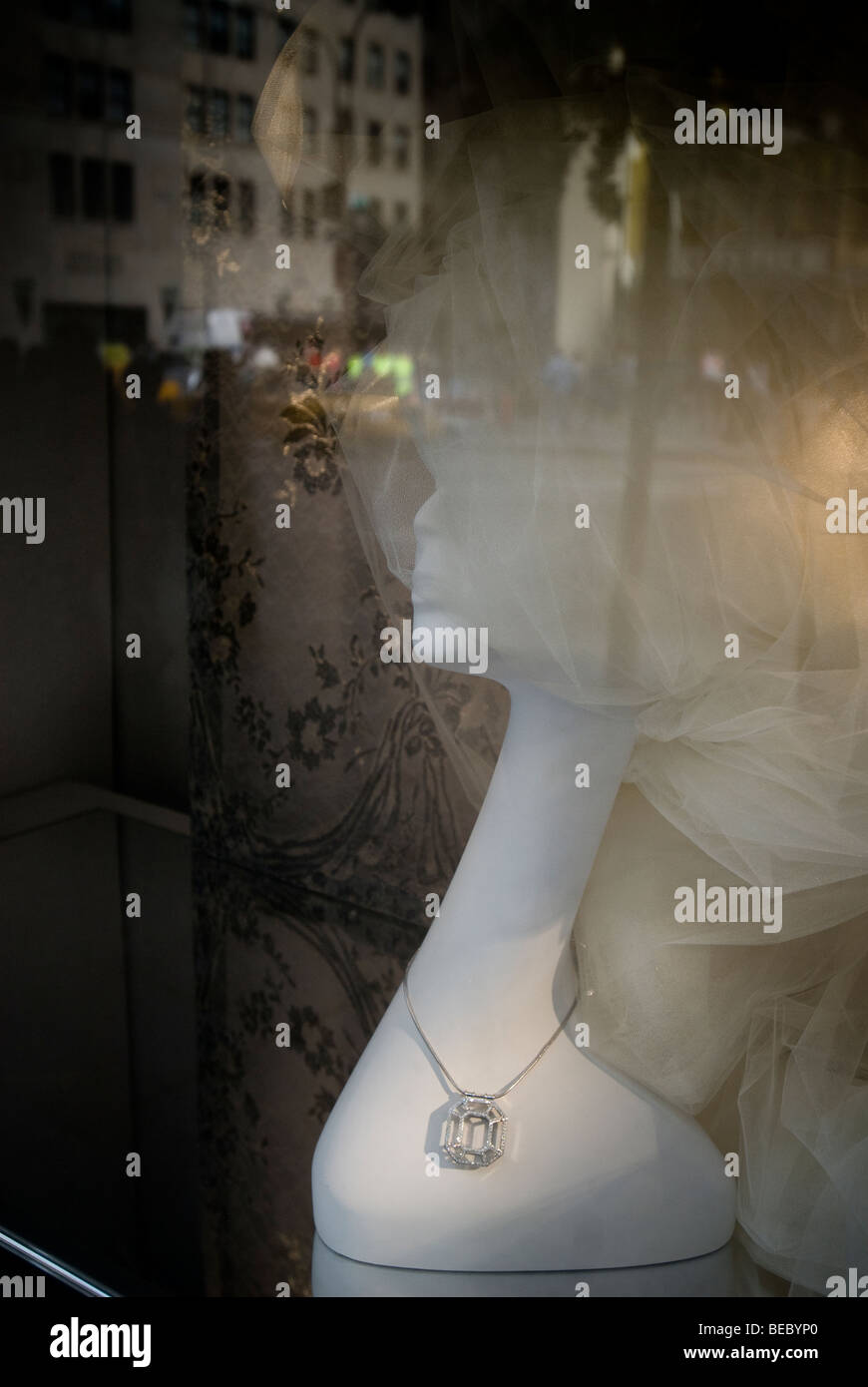 The windows of the Tiffany and Co. flagship store on Fifth Avenue in ...