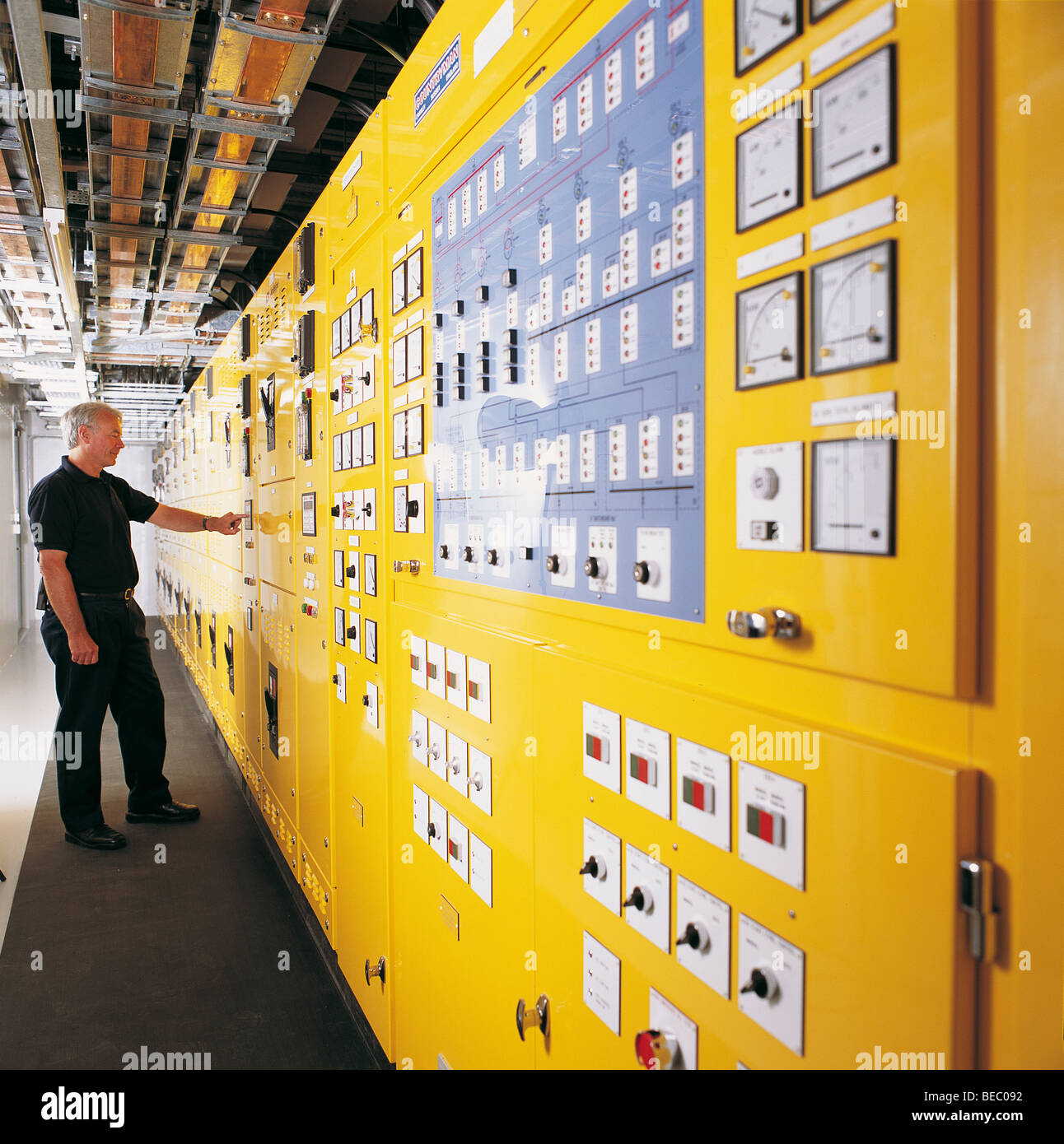 industrial building plant room for boilers, switch panels and ...