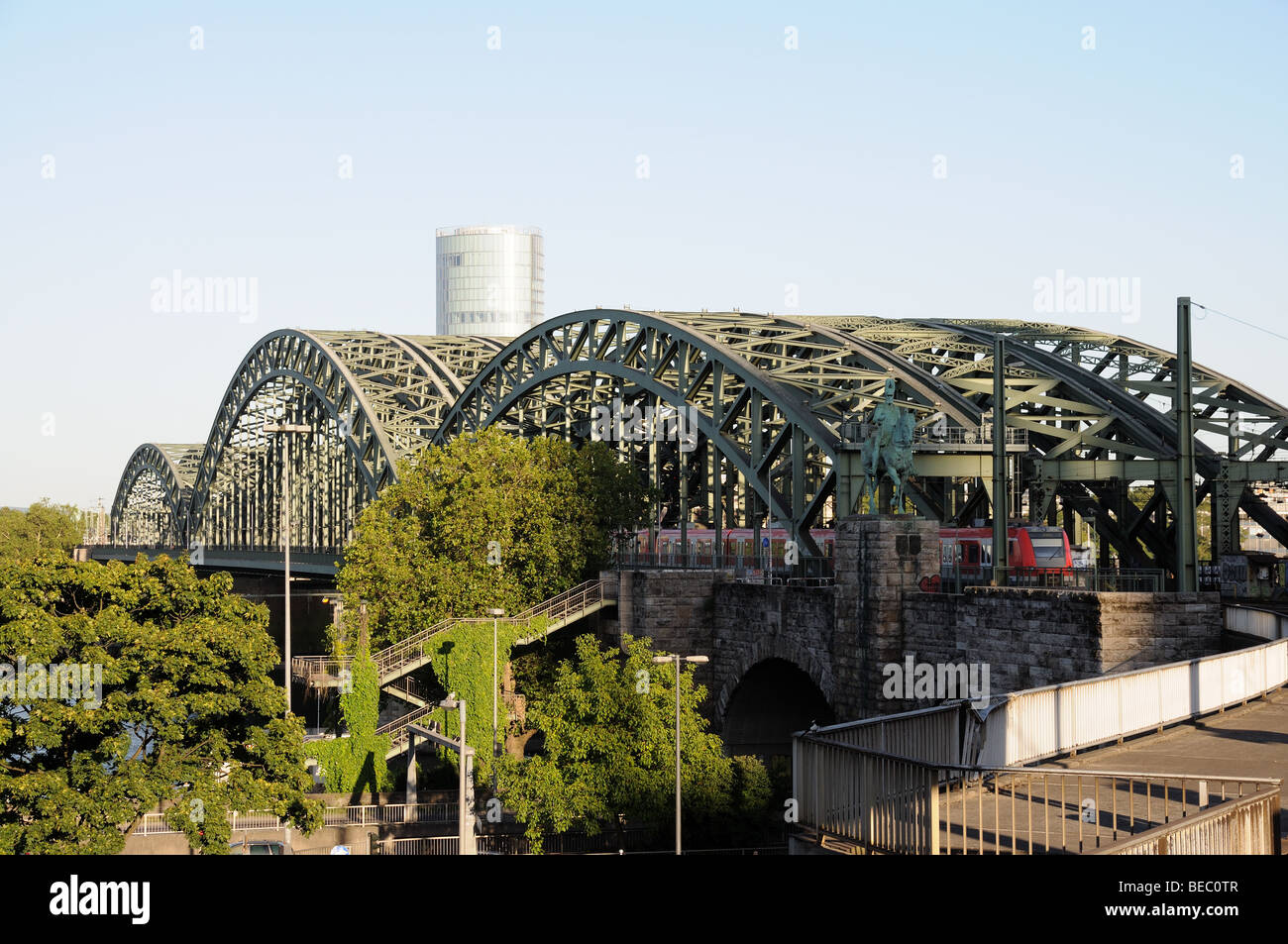 Iron railroad bridge in Cologne, Germany Stock Photo - Alamy