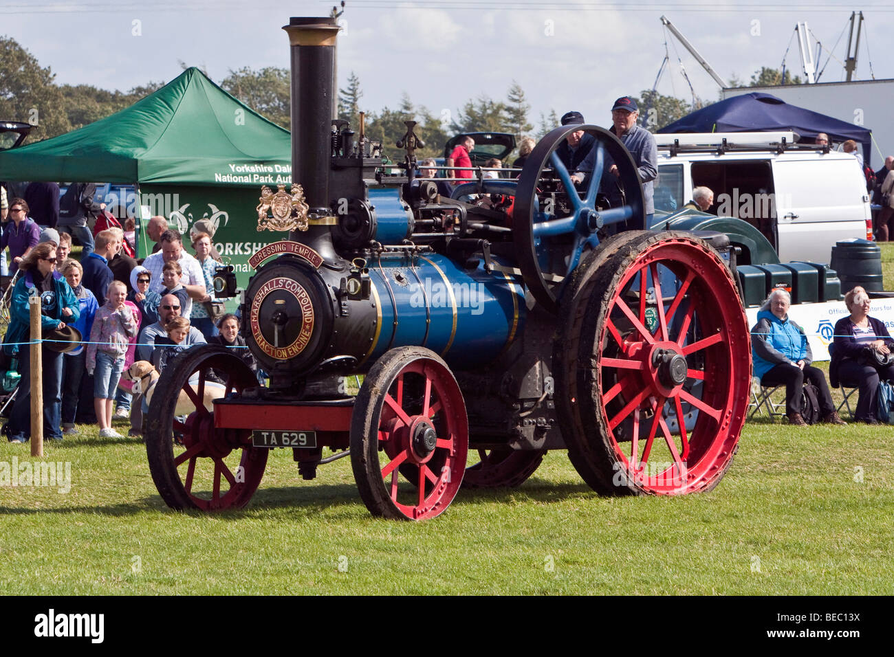 Vintage steam display at Wensleydale Agrcultural Show held early ...