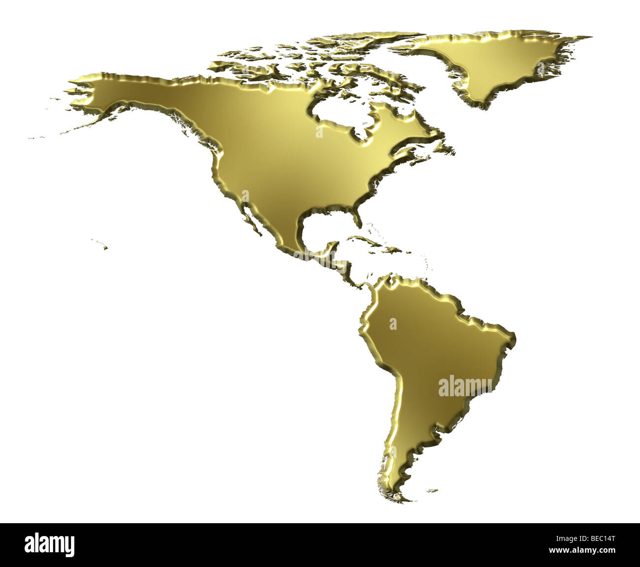 American continent map hi-res stock photography and images - Alamy