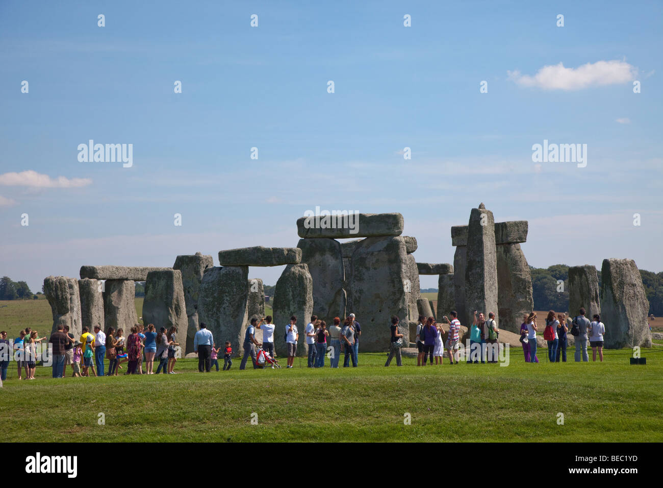 Visitors at Stonehenge Wiltshire England UK Stock Photo - Alamy