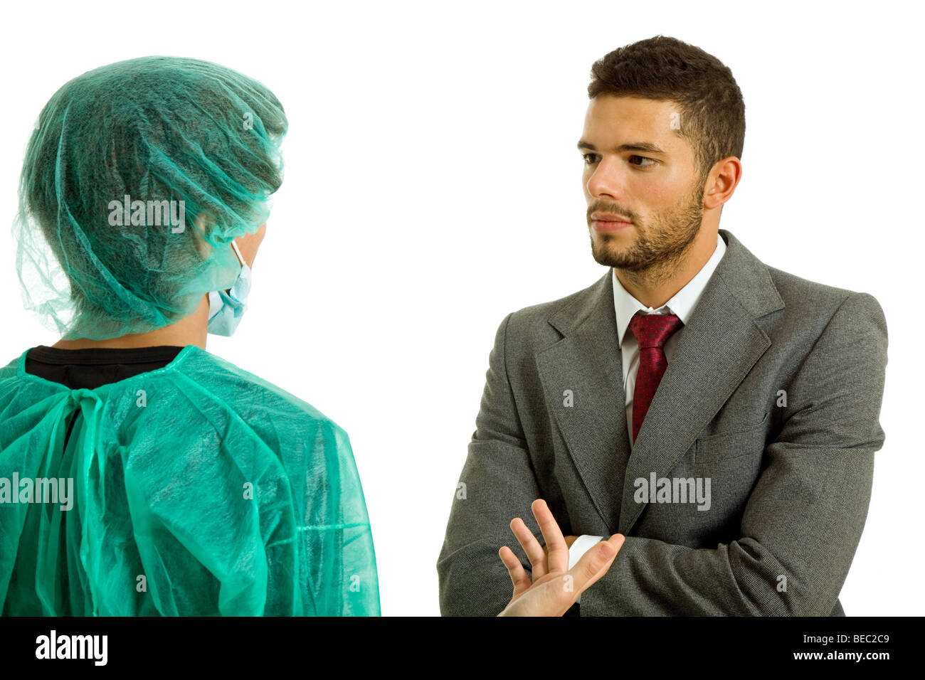 medical doctor telling the news to the patient Stock Photo - Alamy