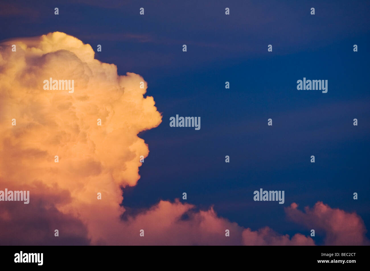 clouds lit at sunset Stock Photo - Alamy