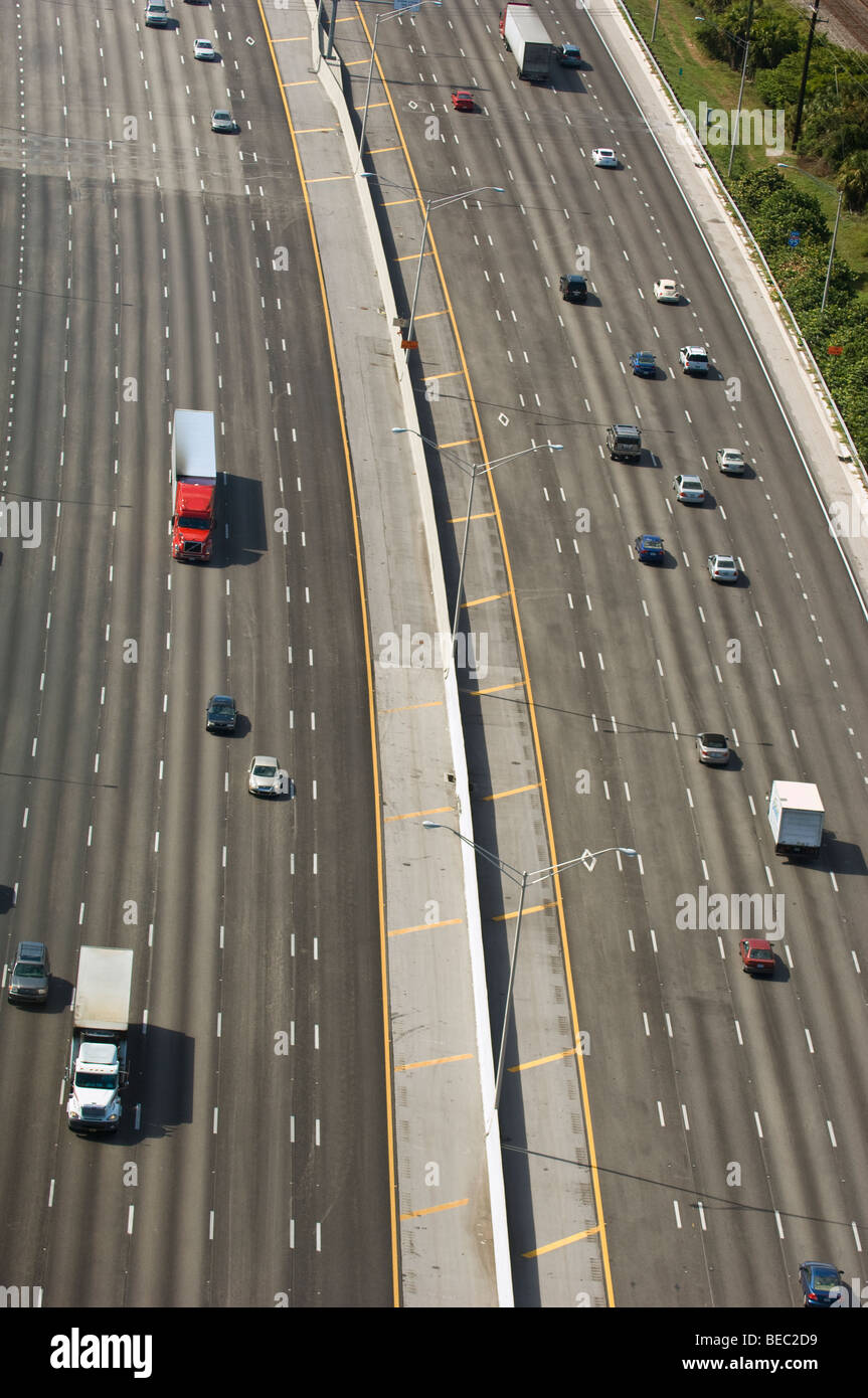 looking down on highway Stock Photo - Alamy