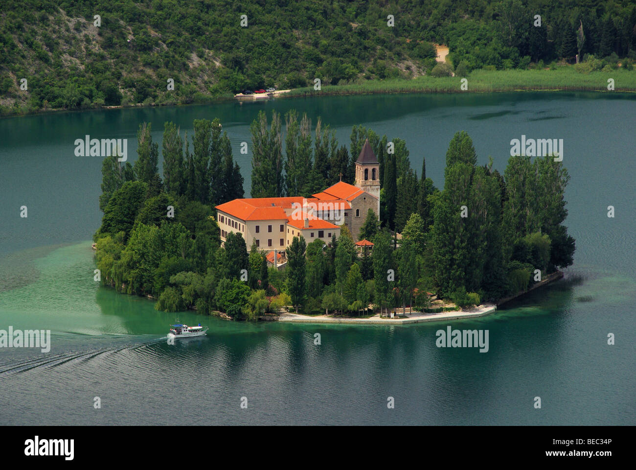 Island visovac hi-res stock photography and images - Alamy
