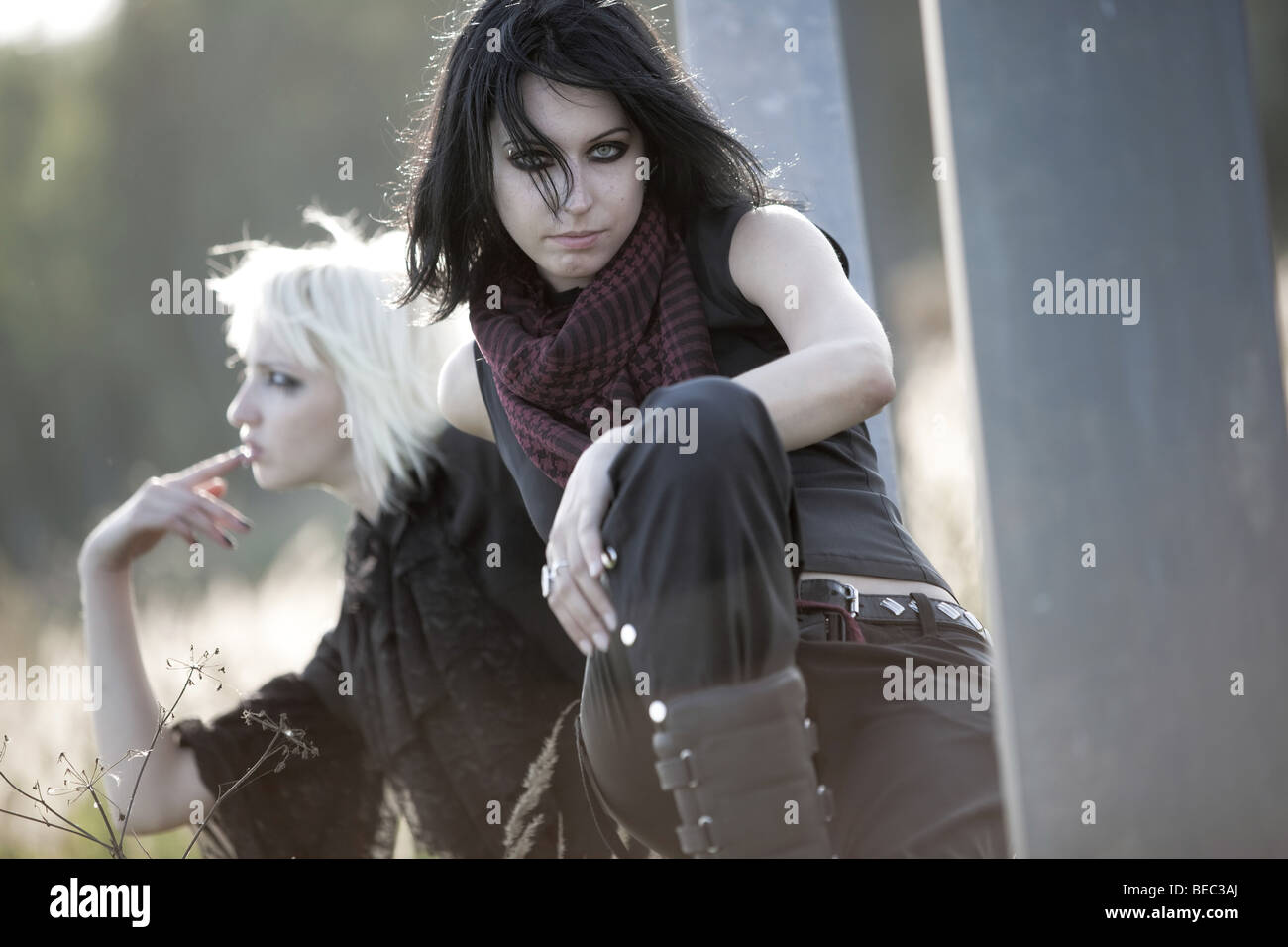 Goth model girl hi-res stock photography and images - Alamy