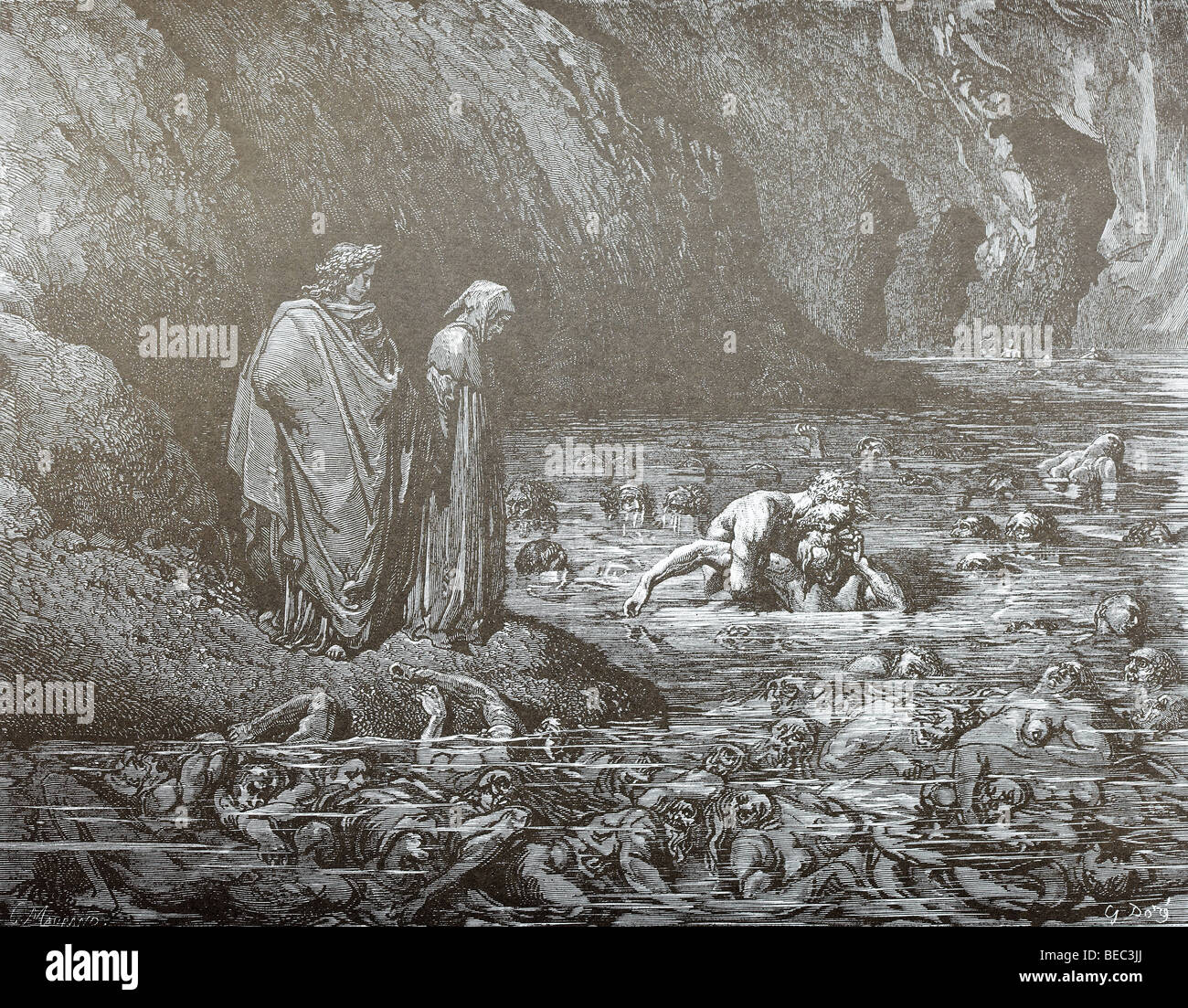 Gustave Dore's Illustration 'Ugolino and Archbishop Ruggieri' from ...