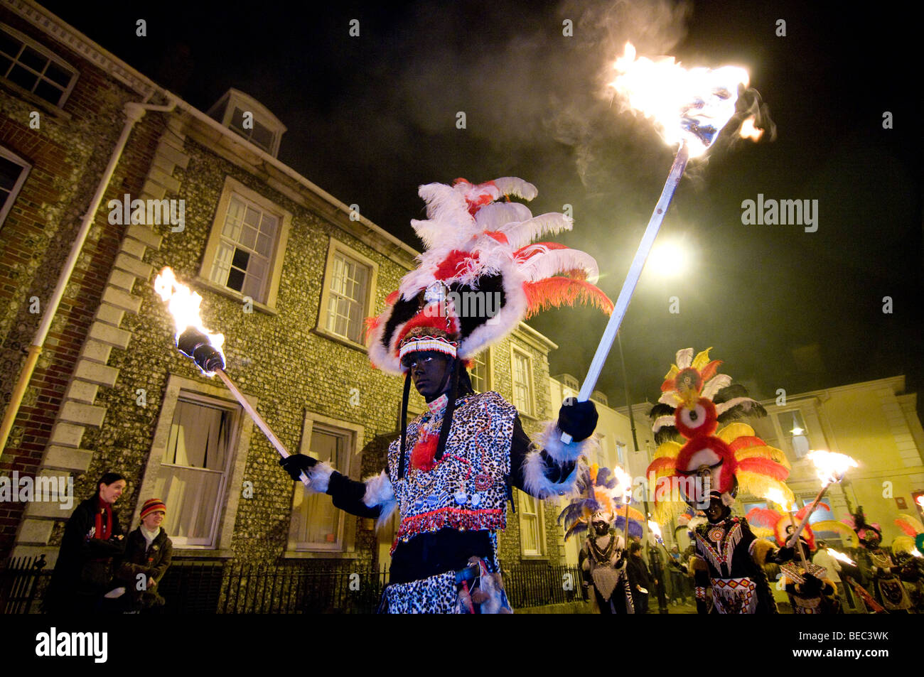 Traditional bonfire night parade in Lewes, East Sussex Stock Photo - Alamy