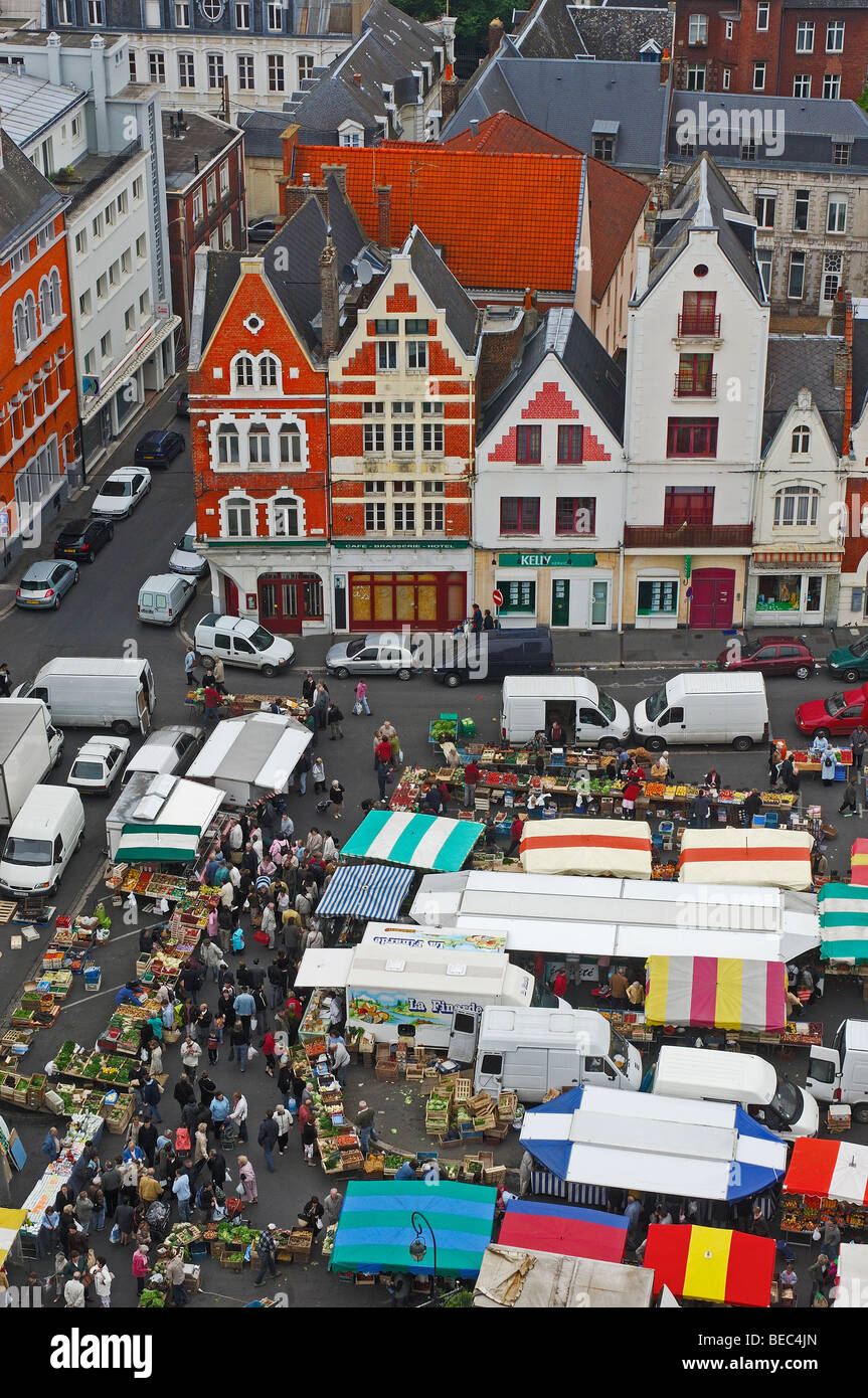 Aerial view of Arras. Nord-Pas de Calais, Artois region. France Stock ...