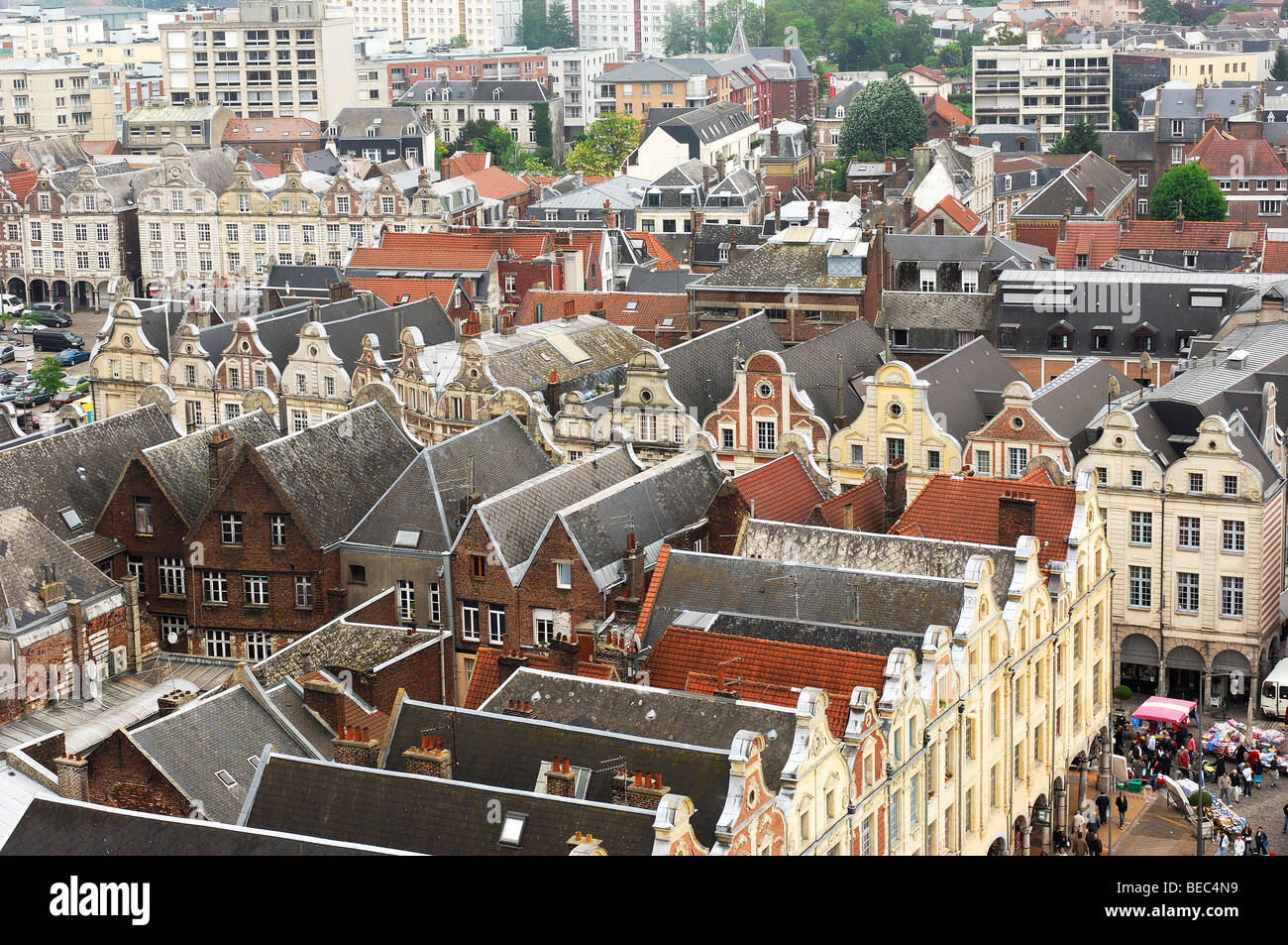 Aerial view of Arras. Nord-Pas de Calais, Artois region. France Stock ...