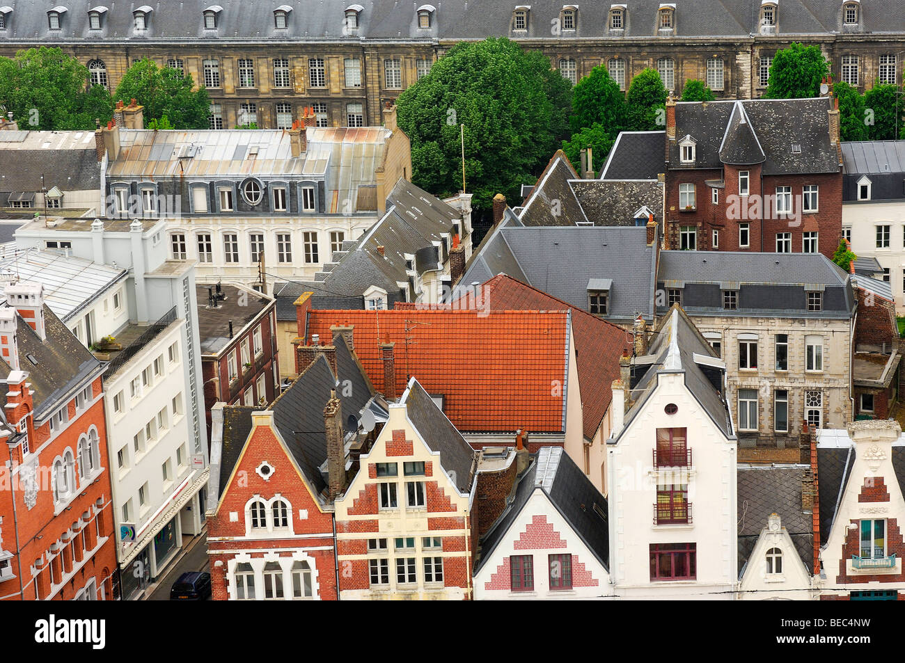 Aerial view of Arras. Nord-Pas de Calais, Artois region. France Stock ...