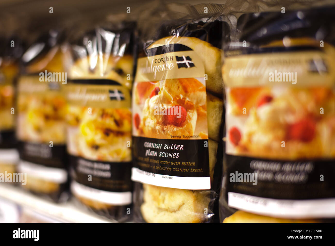 Cornish indulgence products in a supermarket Stock Photo - Alamy