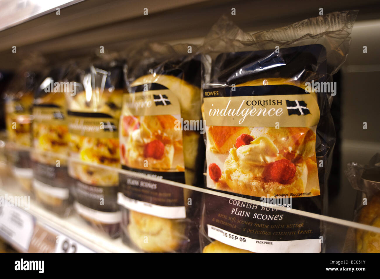 Cornish indulgence products in a supermarket Stock Photo - Alamy