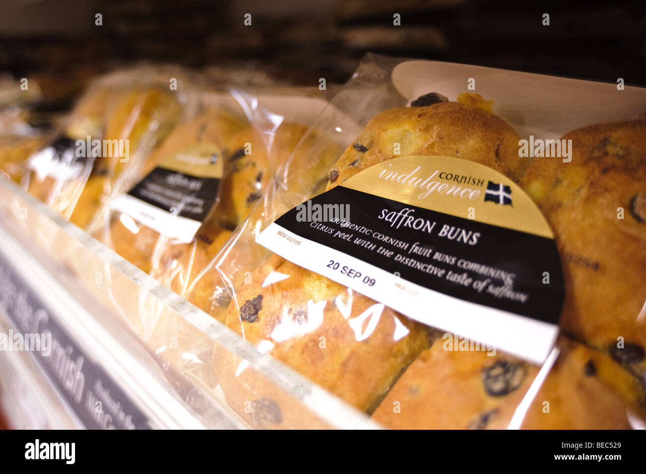 Cornish indulgence products in a supermarket Stock Photo - Alamy