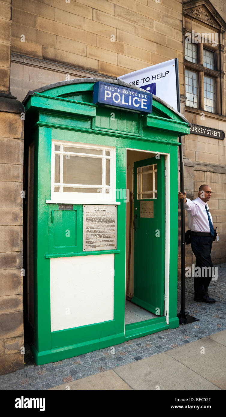 Picture of a South Yorkshire Police box Stock Photo - Alamy