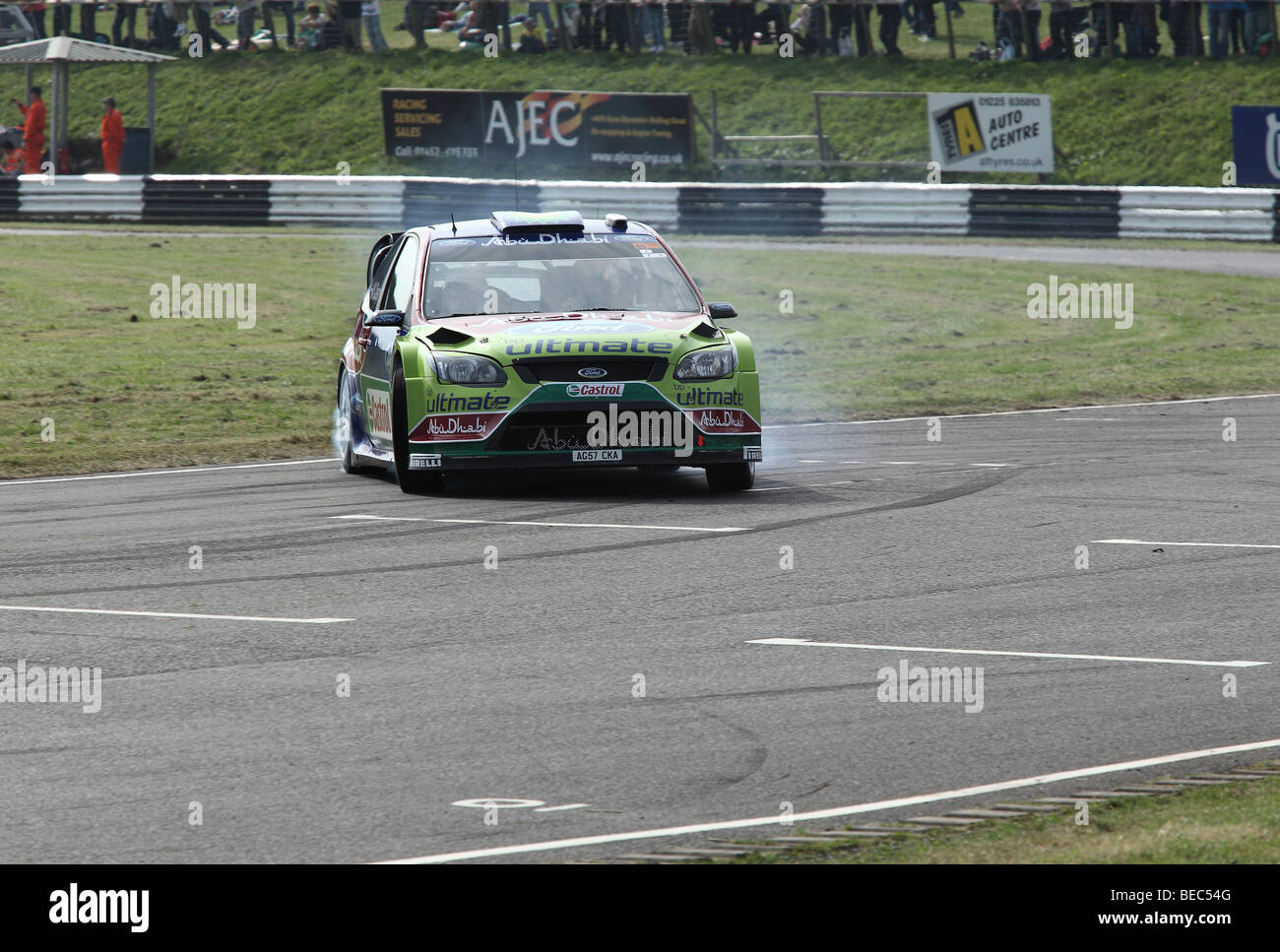 Matthew Wilson World Rally championship driver having fun at Castle ...