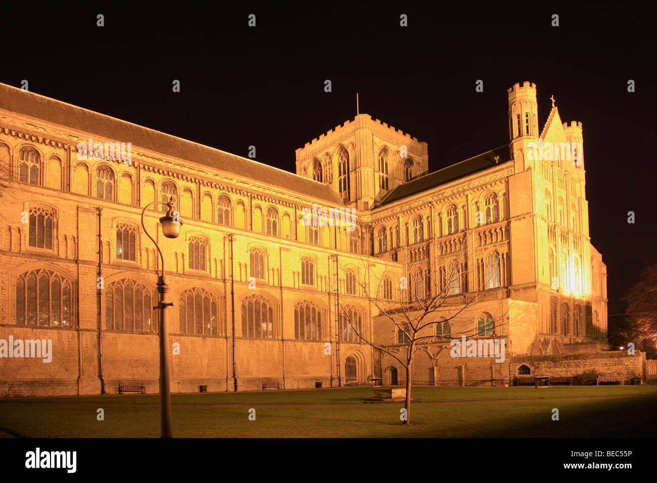 Dusk Landscape North Elevation Peterborough City Cathedral ...