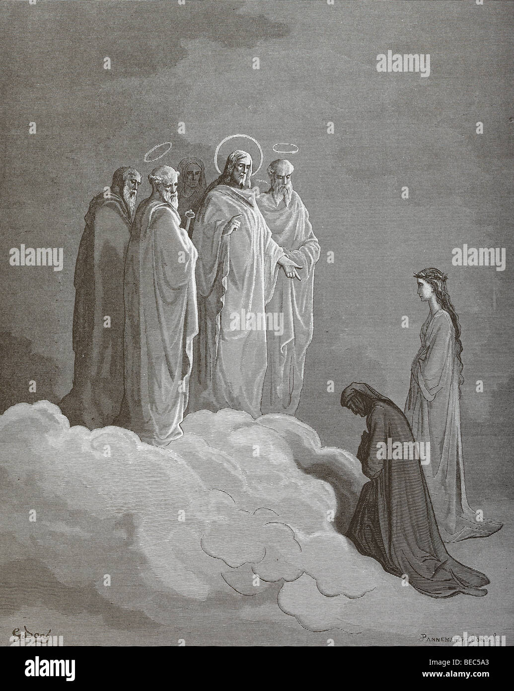 Gustave Dore's Illustration 'The Heaven of the Fixed Stars' from Dante ...