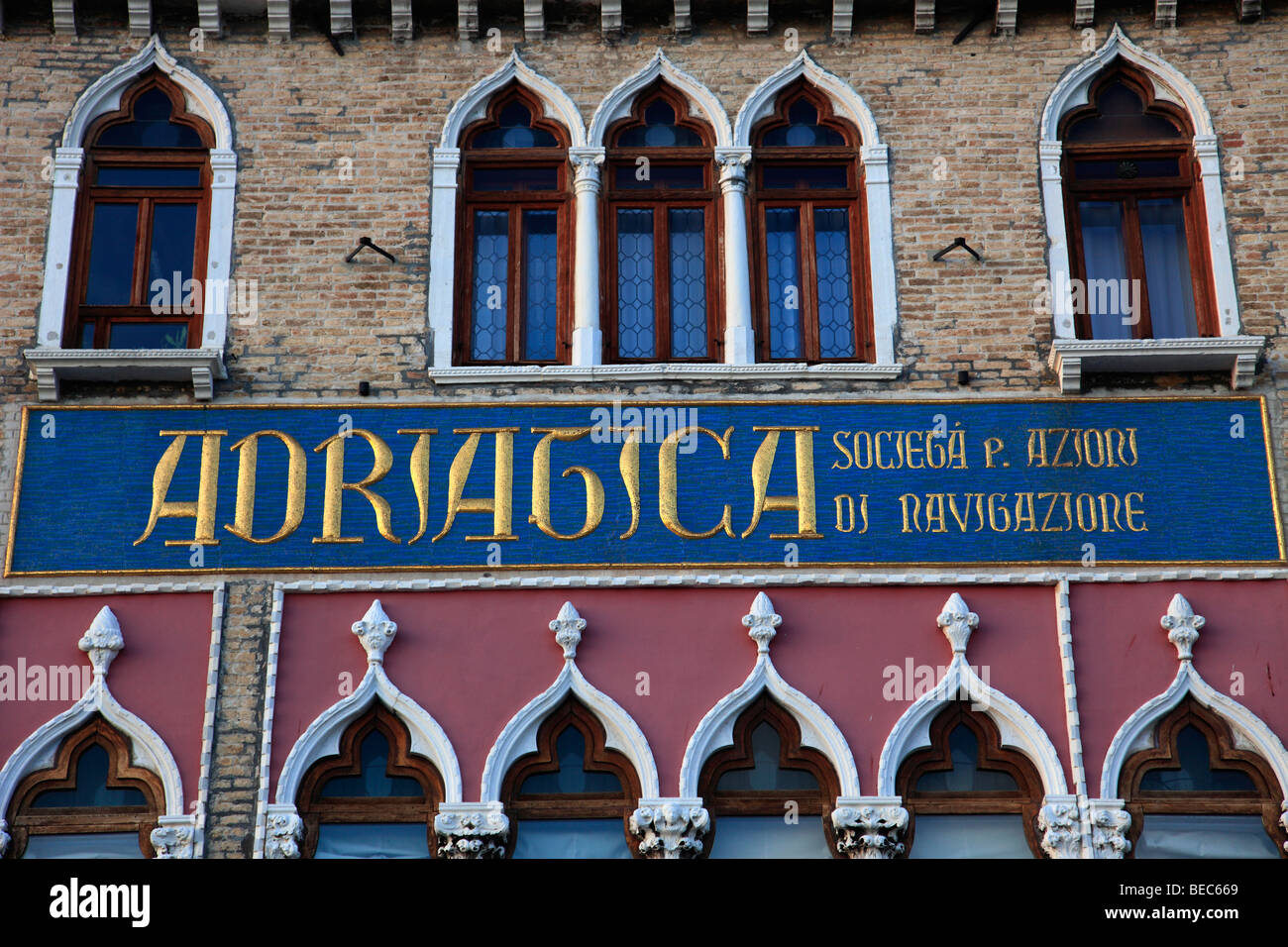 Italy, Venice, typical architecture detail, windows Stock Photo - Alamy