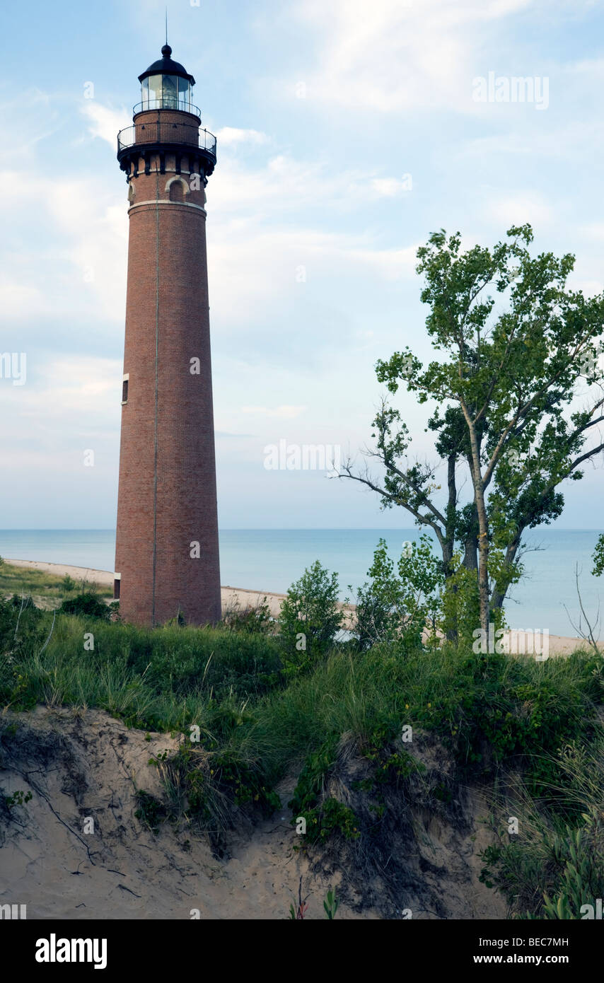Little Sable Point Ligthhouse in Michigan - AD 1874 Stock Photo - Alamy
