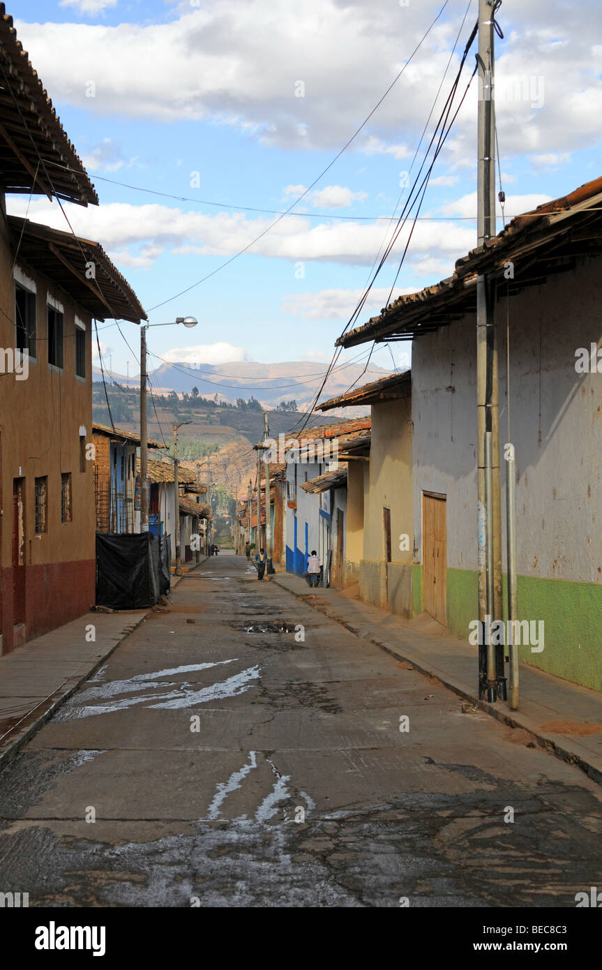Street in Cajabamba, in the northern Andes of Peru Stock Photo - Alamy