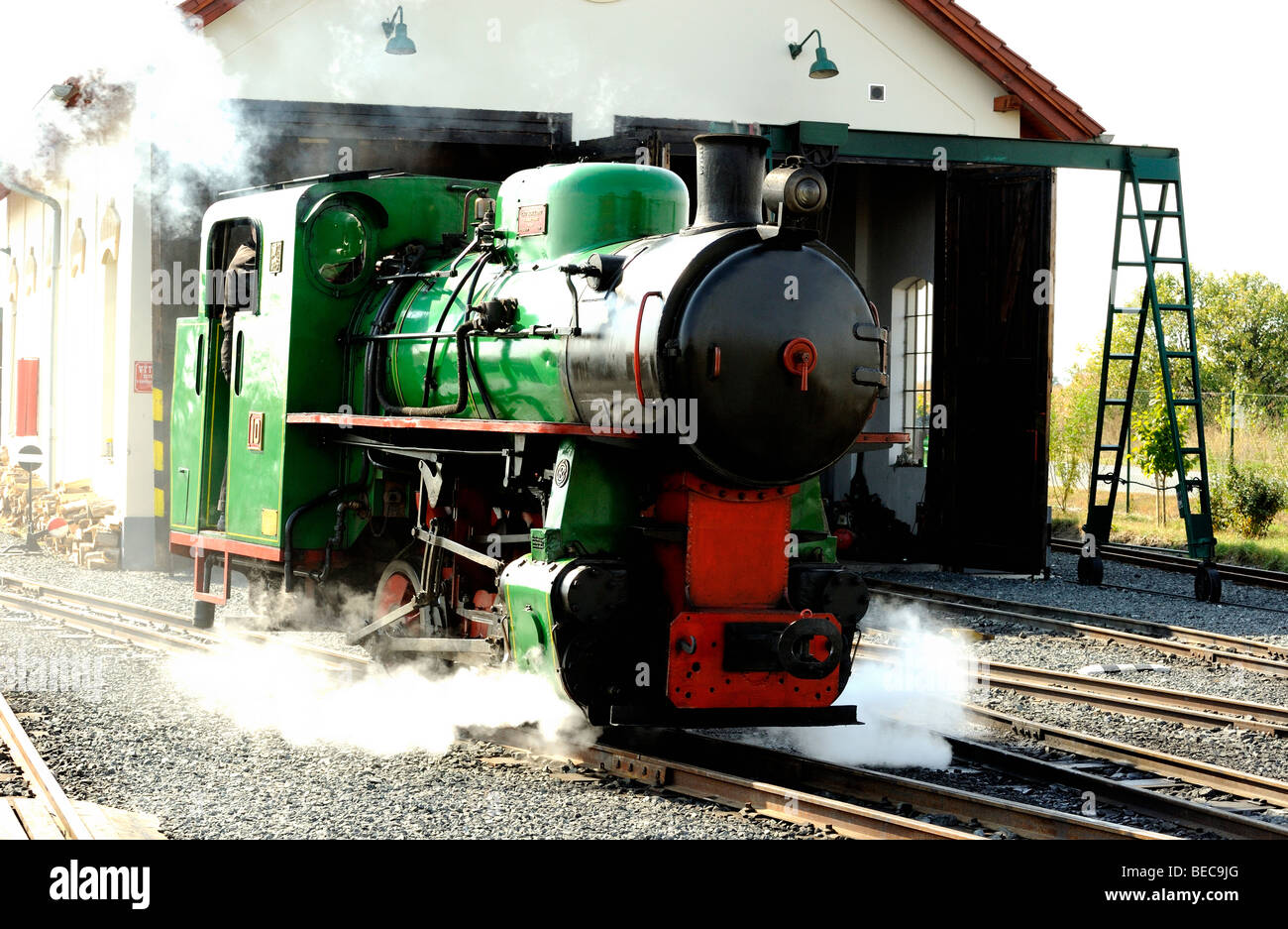 Steam Locomotive coal tank engine railway Stock Photo - Alamy