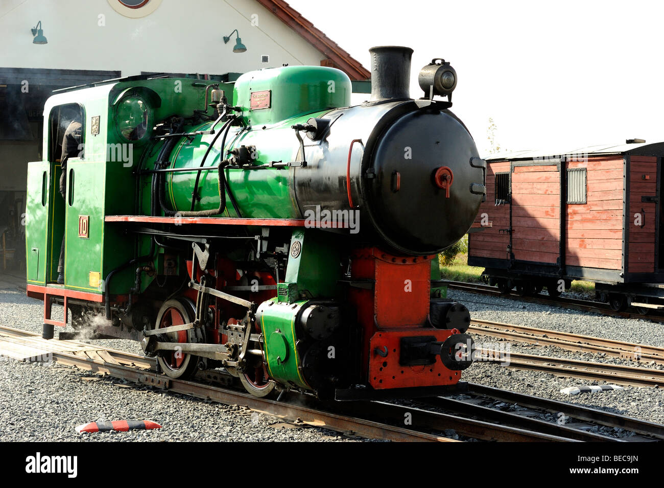 Steam Locomotive coal tank engine railway Stock Photo - Alamy
