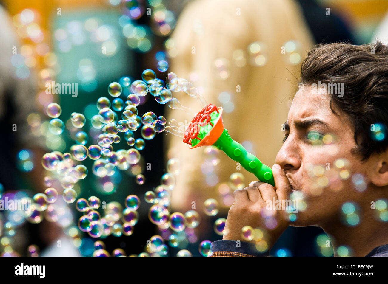 Africa boy bubble hi-res stock photography and images - Alamy