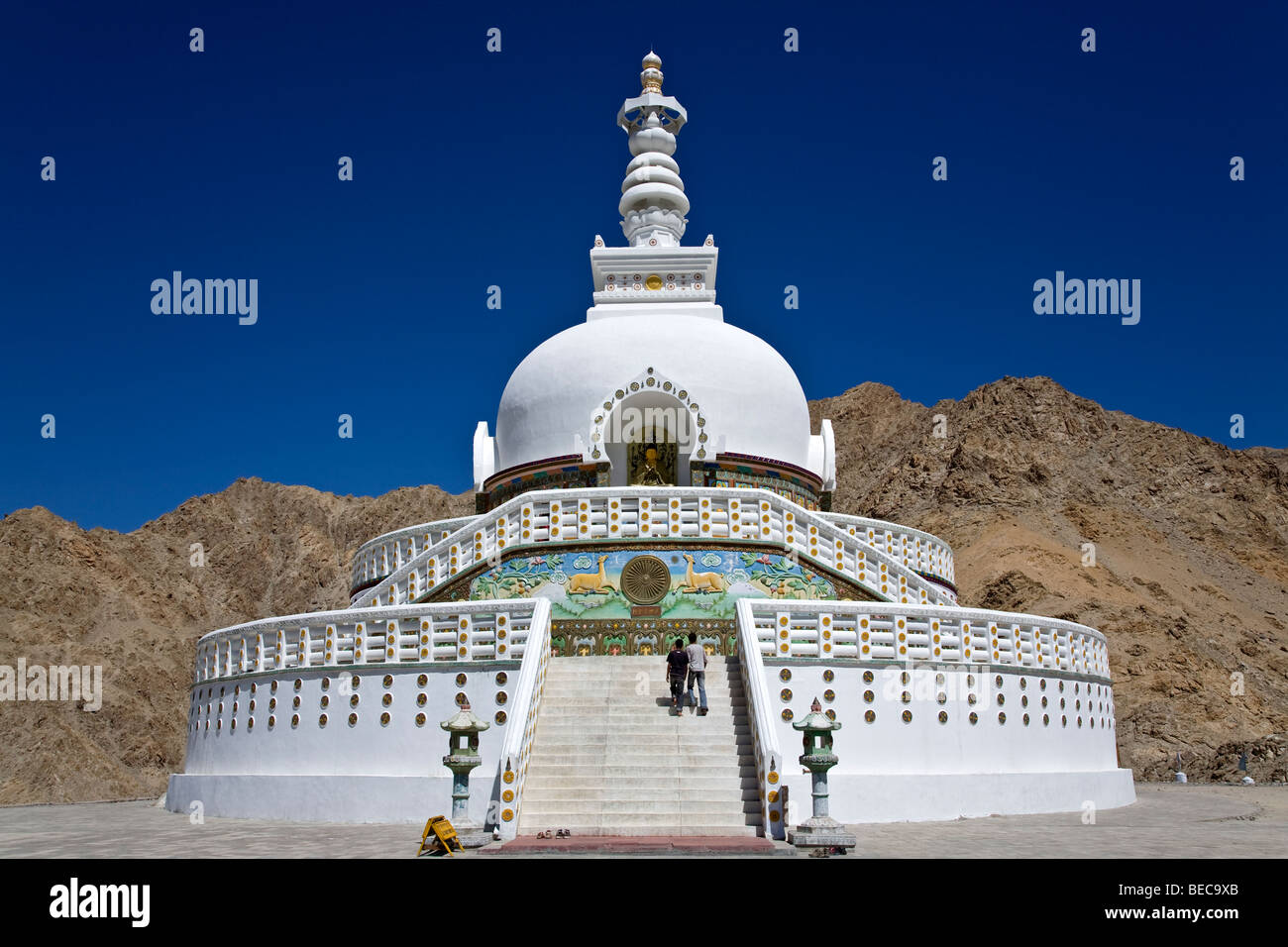 Shanti Stupa. Leh. Ladakh. India Stock Photo - Alamy
