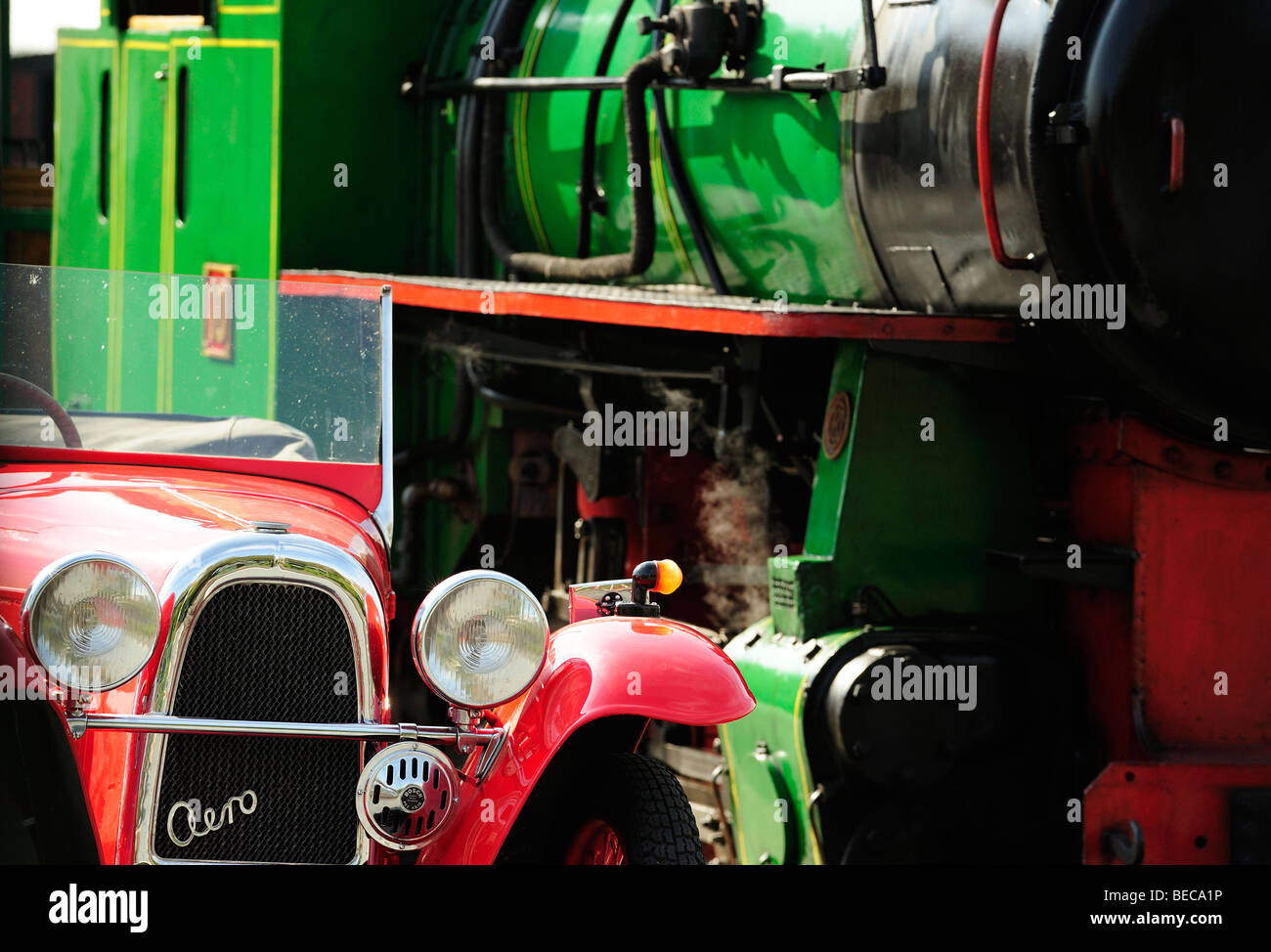 Steam locomotive with coal car hi-res stock photography and images - Alamy