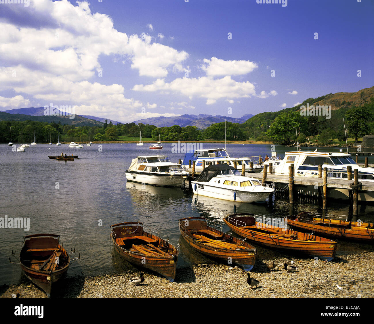 Lake Windermere Lake District Cumbria England UK Stock Photo - Alamy