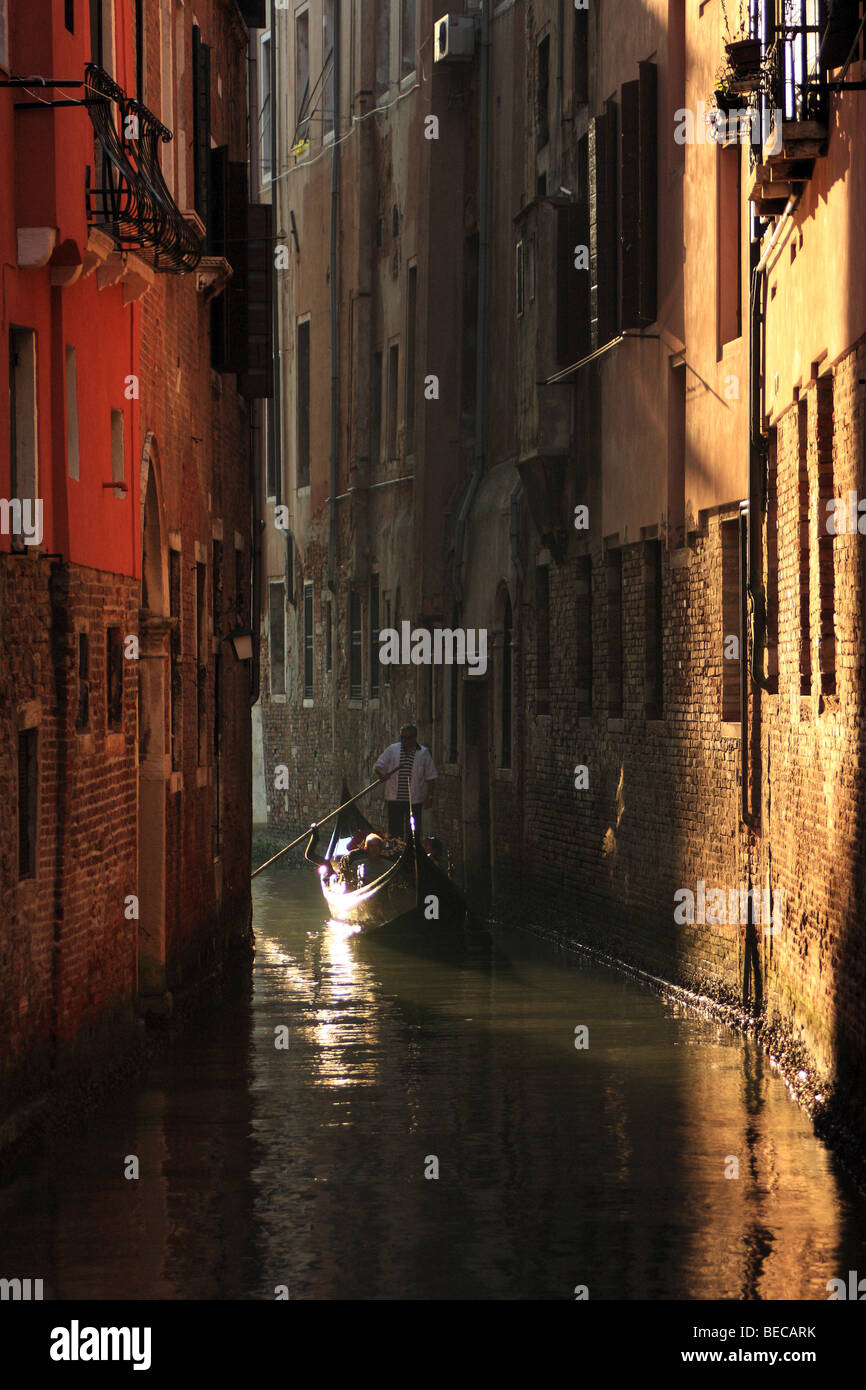 Canal light and shadow, Venice Stock Photo - Alamy
