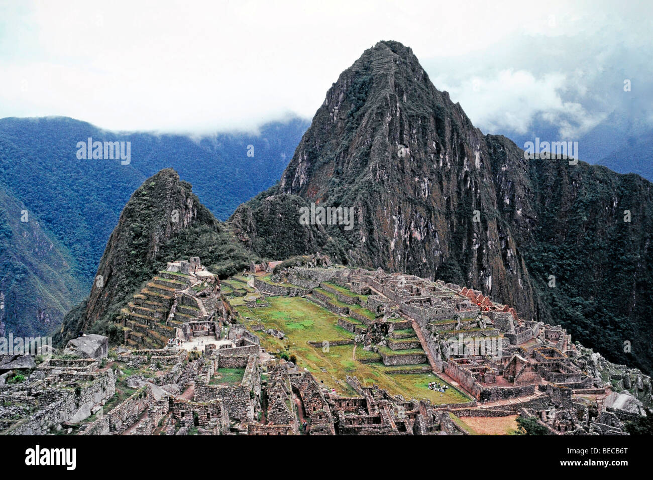 The ancient Inca city of Machu Picchu, 1987, Peru, South America Stock ...