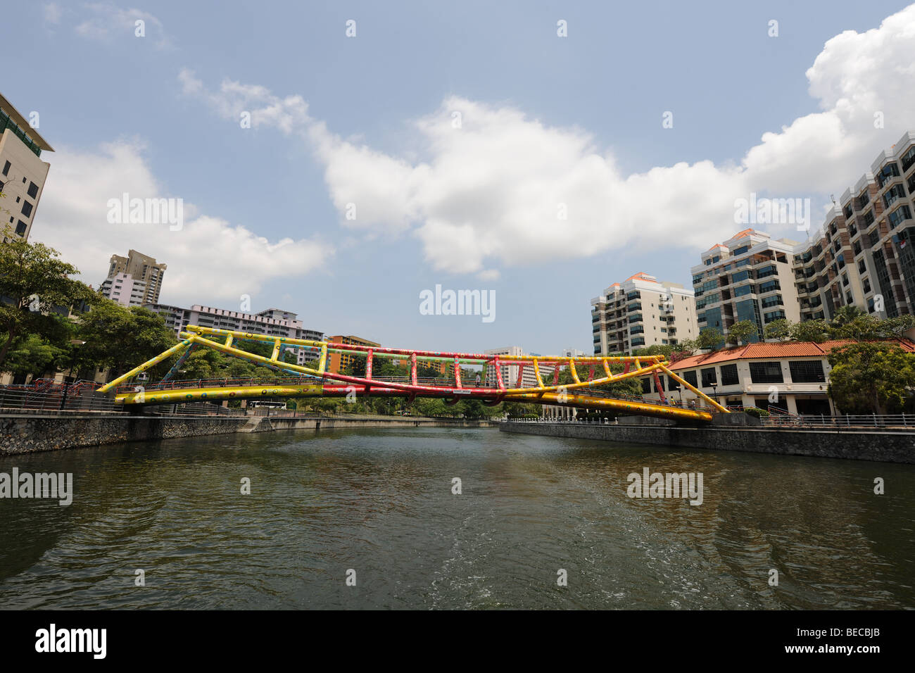 Alkaff Bridge over the Singapore River, Singapore Stock Photo - Alamy