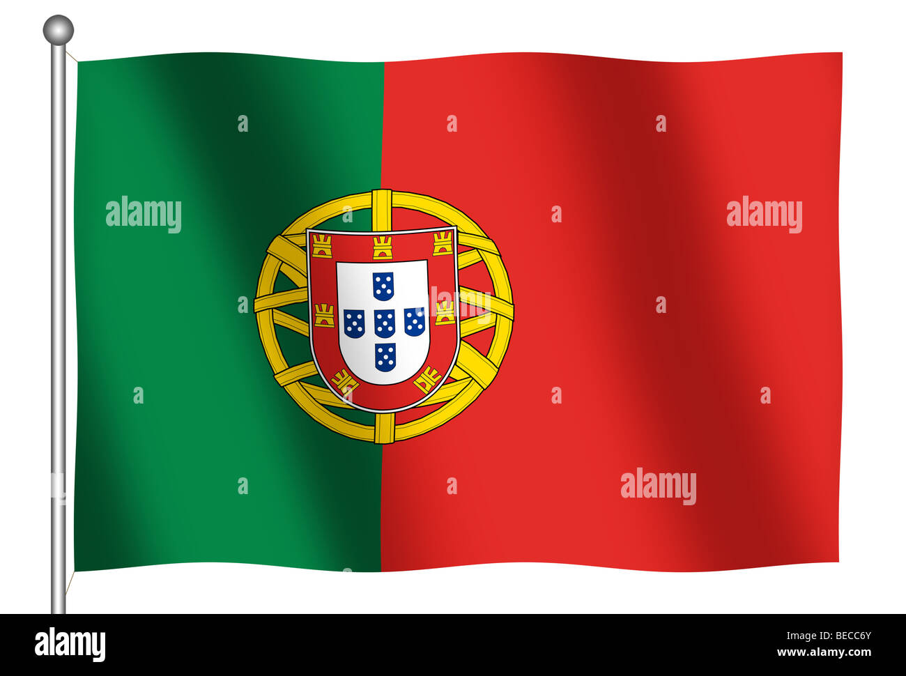 Portuguese Waving Flag Sketches