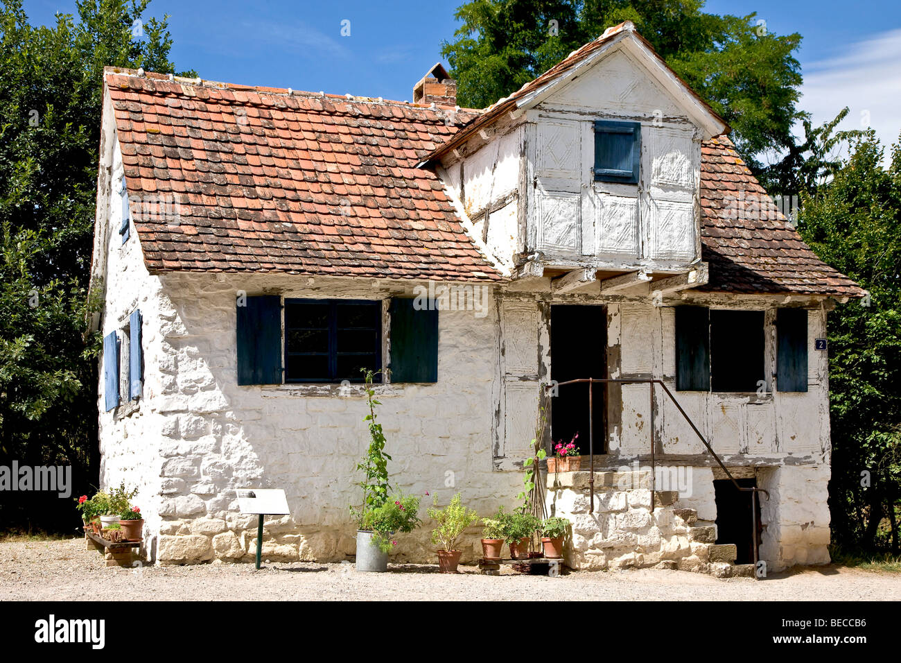 Old farmhouse, Alsace, France Stock Photo - Alamy