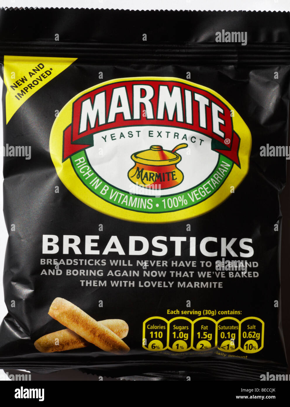 packet of Marmite breadsticks Bread Sticks Stock Photo - Alamy