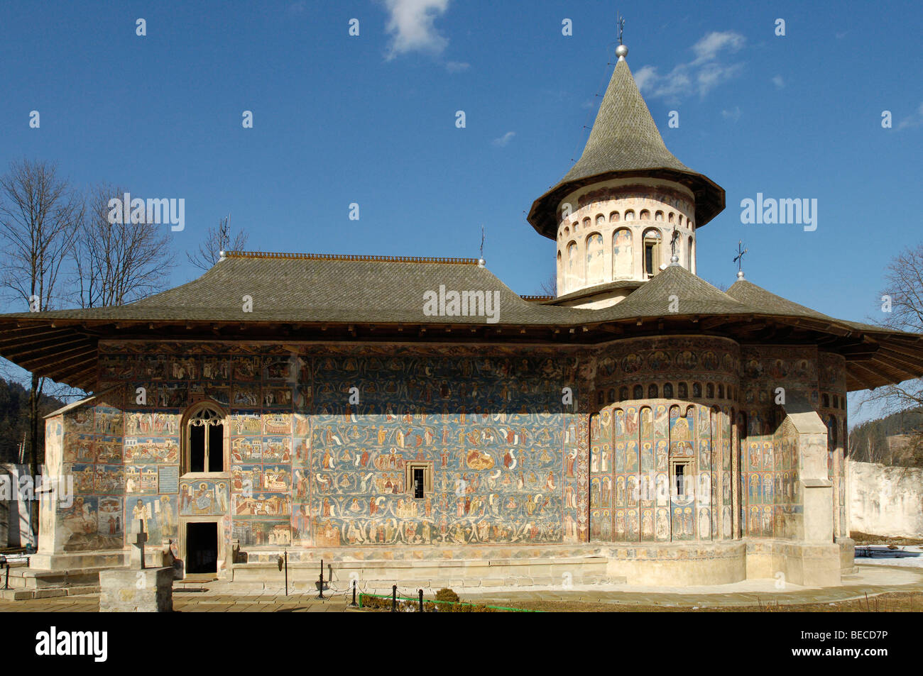 Monastery Church of Saint George in Voronet, UNESCO World Heritage Site ...