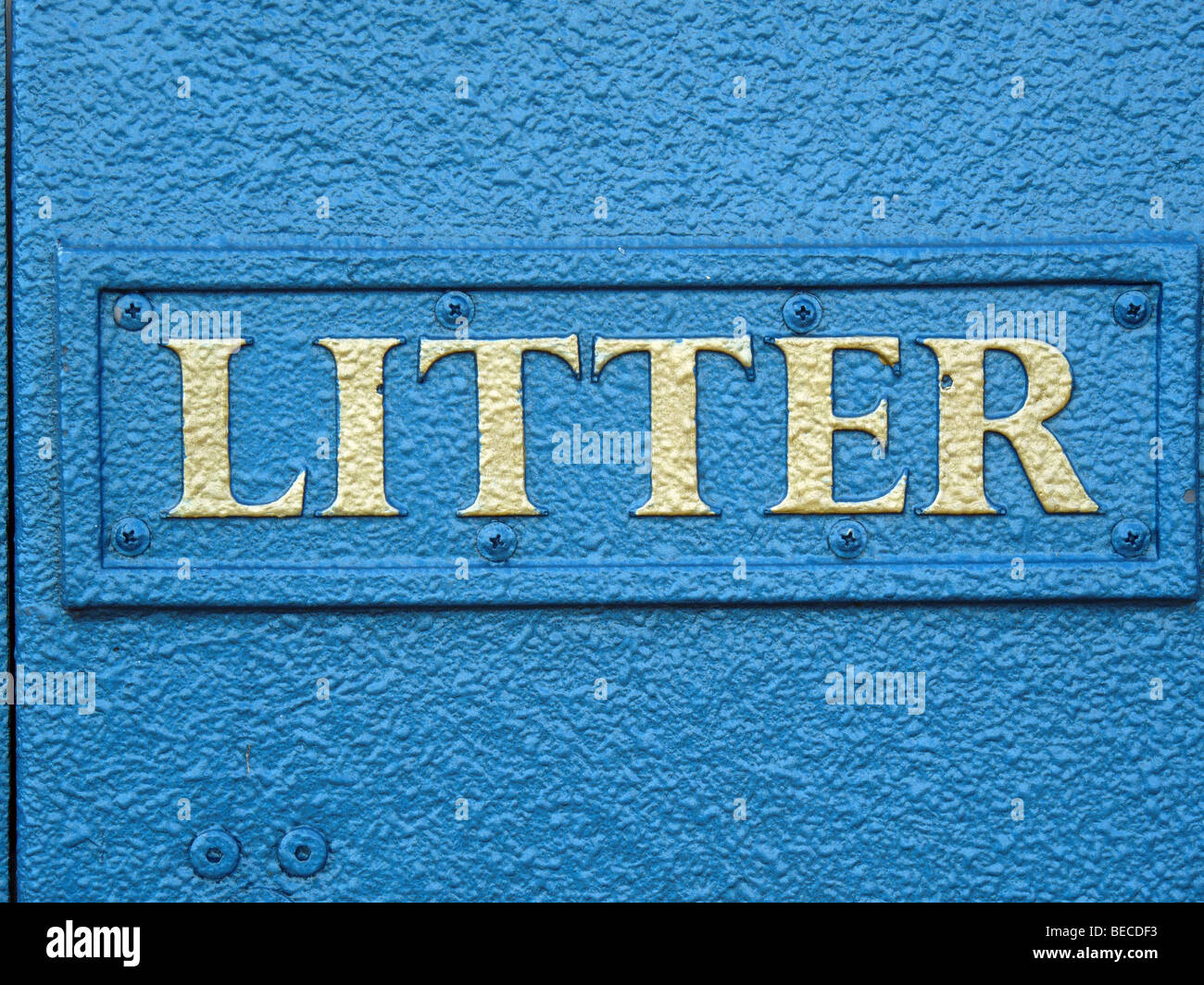 Anti litter sign hi-res stock photography and images - Alamy
