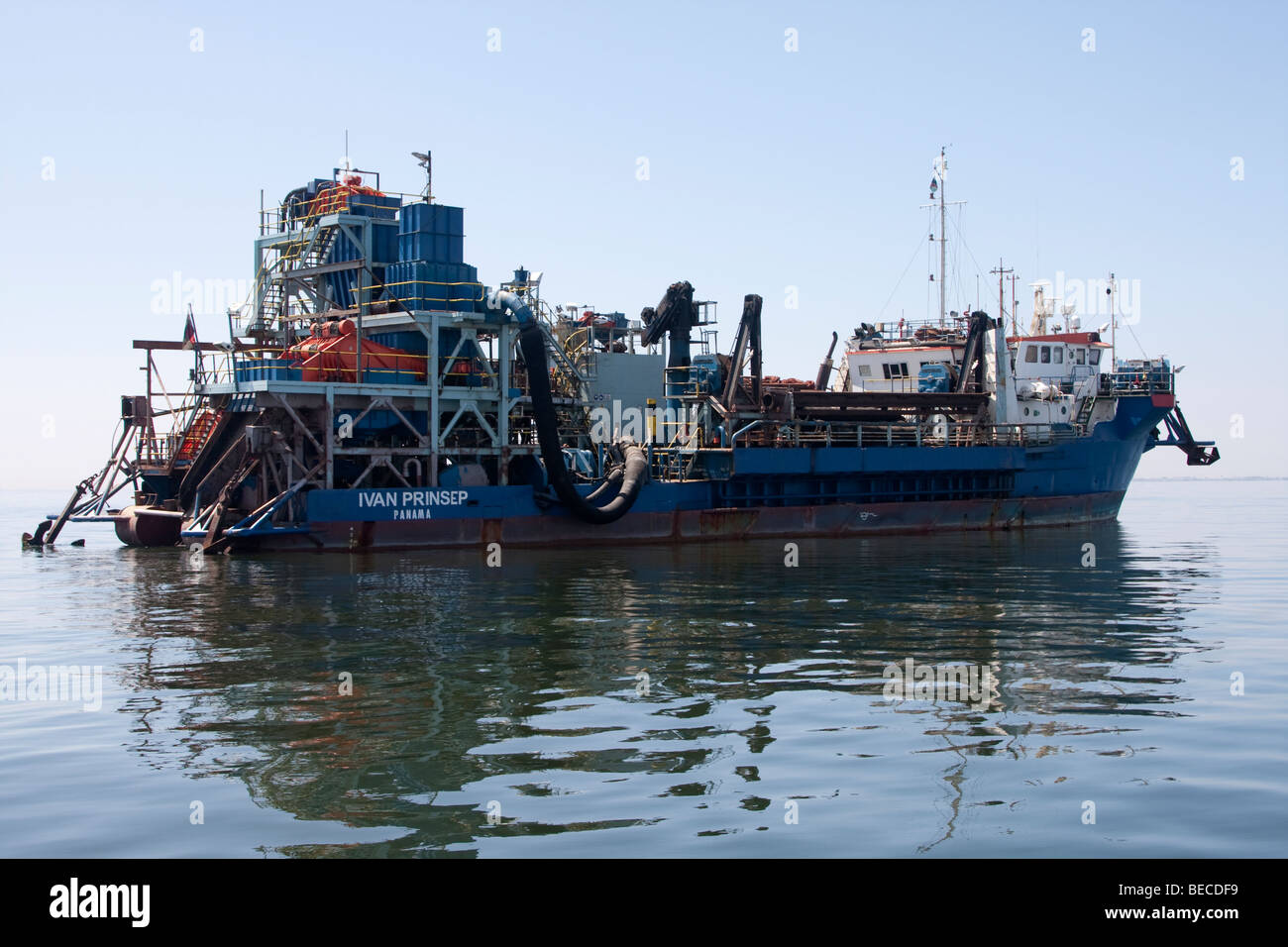 Diamond processing ship, "Ivan Princep", Walvis Bay, Namibia Stock ...