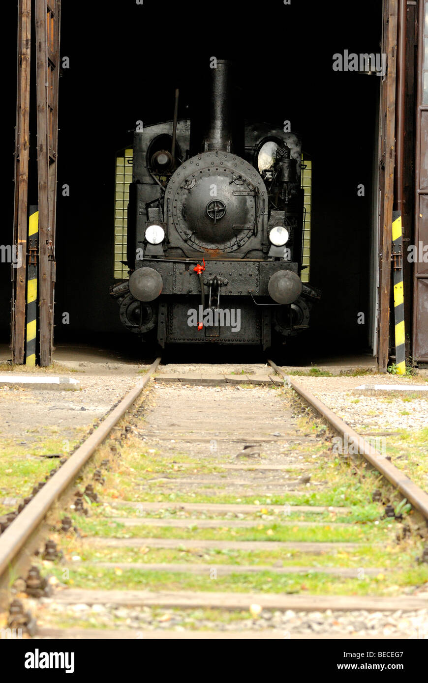 Steam Locomotive coal tank engine railway Stock Photo - Alamy