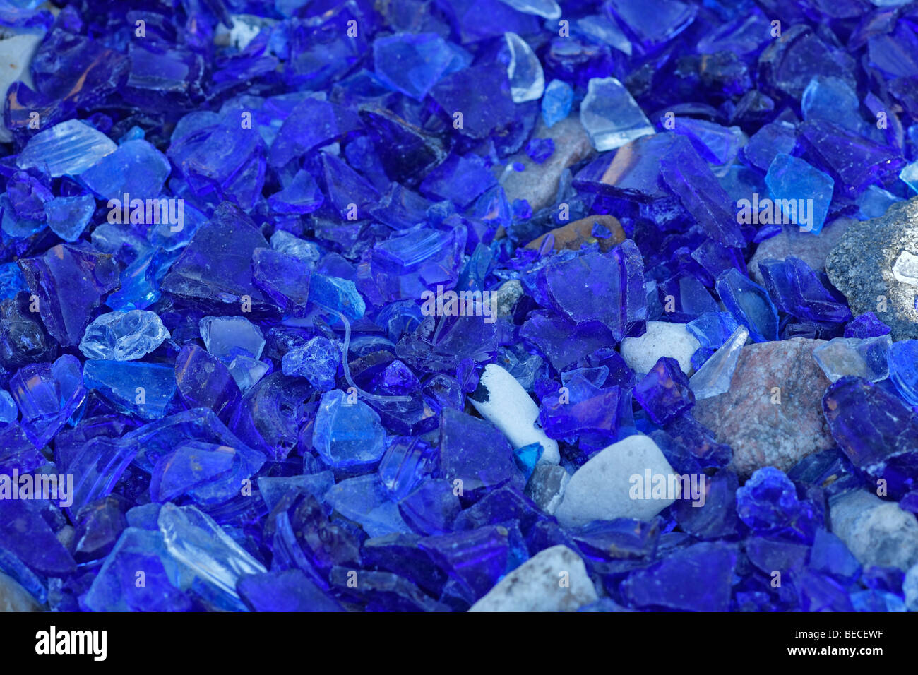 Blue coloured stones Stock Photo - Alamy