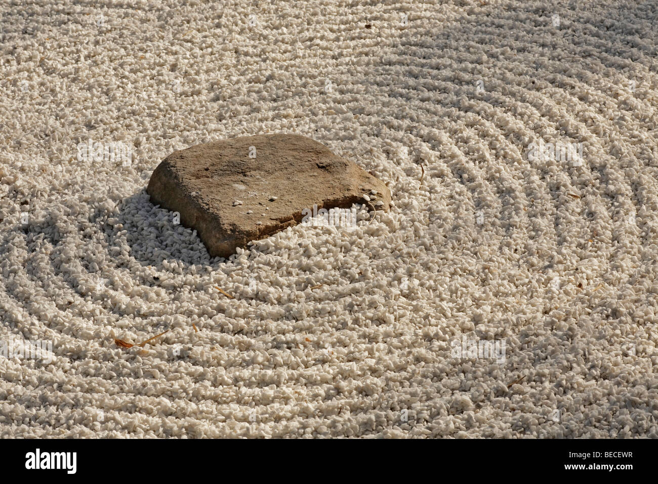 Japanese stone garden Stock Photo - Alamy