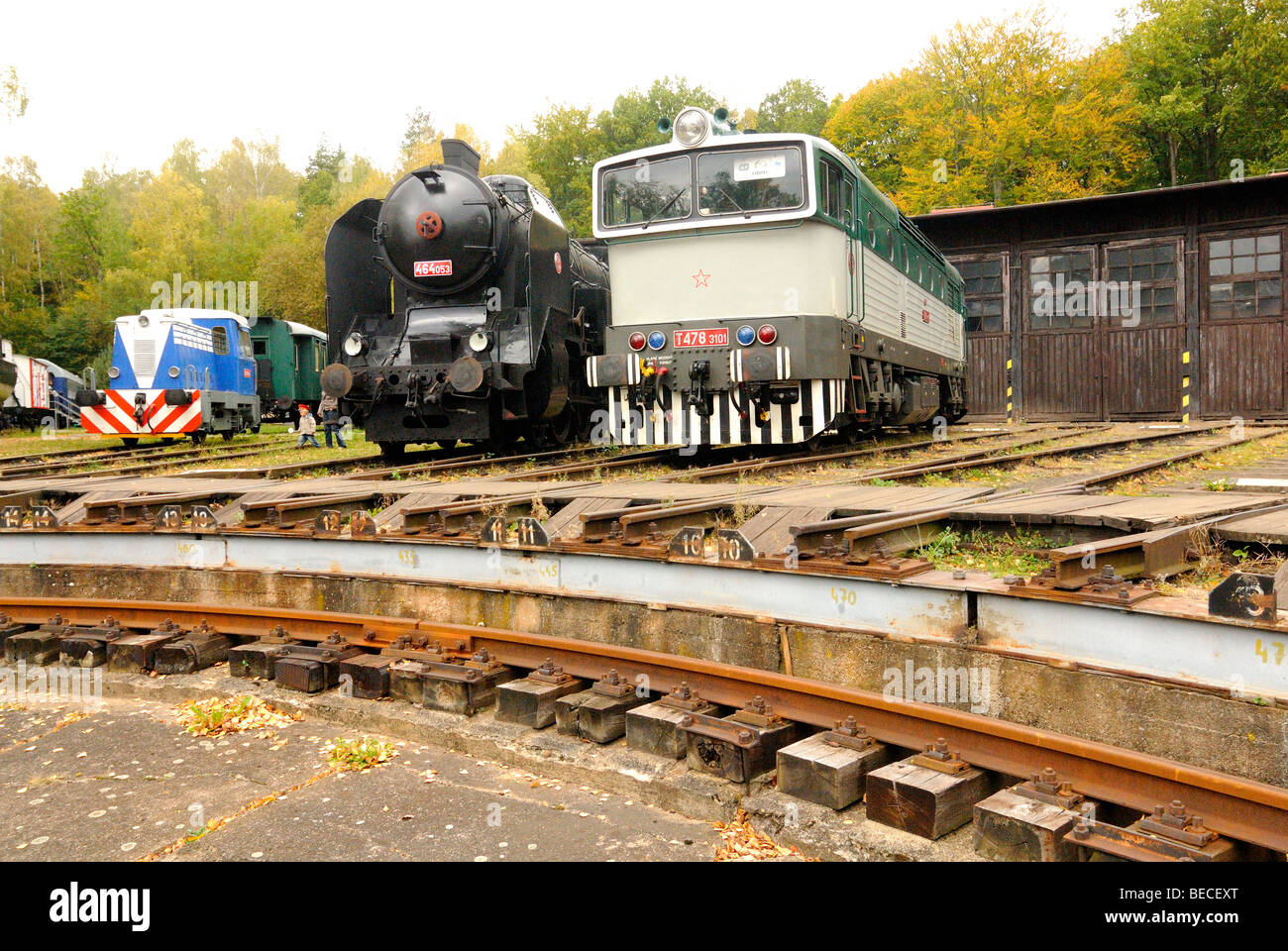 Steam Locomotive coal tank engine railway Stock Photo - Alamy